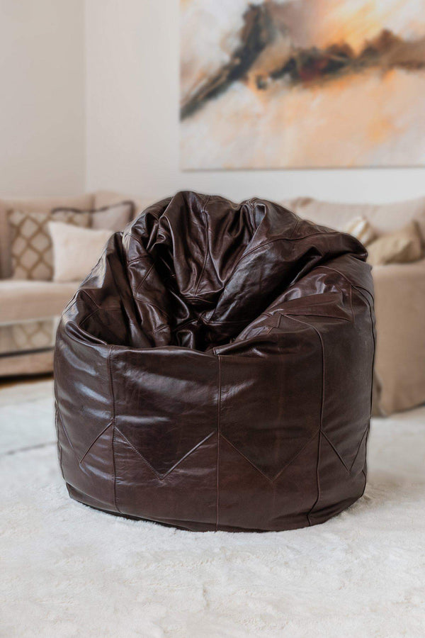 Sitzsack aus natürlichem Leder