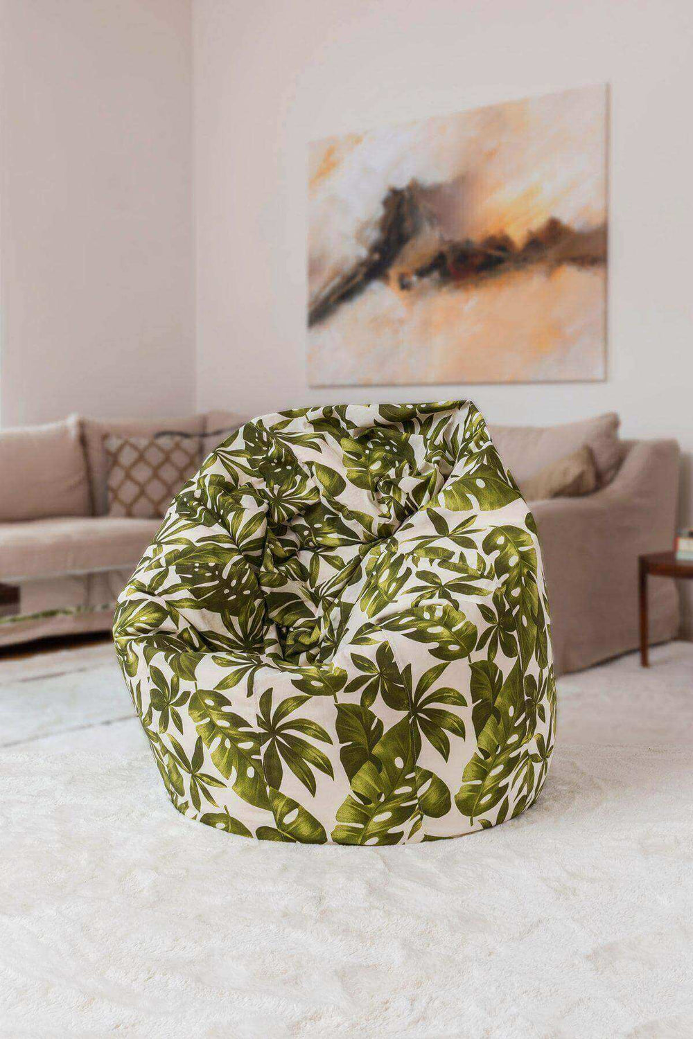 Handmade Sitzsack, nachhaltig aus exklusivem Stoff - Guaratuba